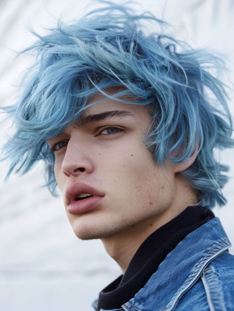 Discover 28 Bold Mens hair color blue Ideas from Sky Highlights to ...