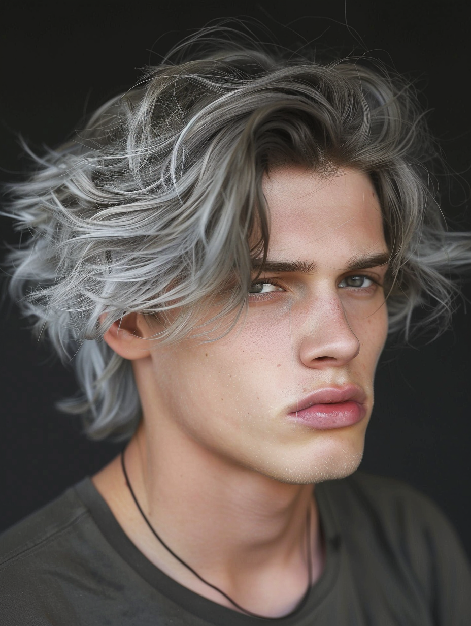 Exploring 33 Diverse White Hair Color for Men Ideas Across Silver and ...