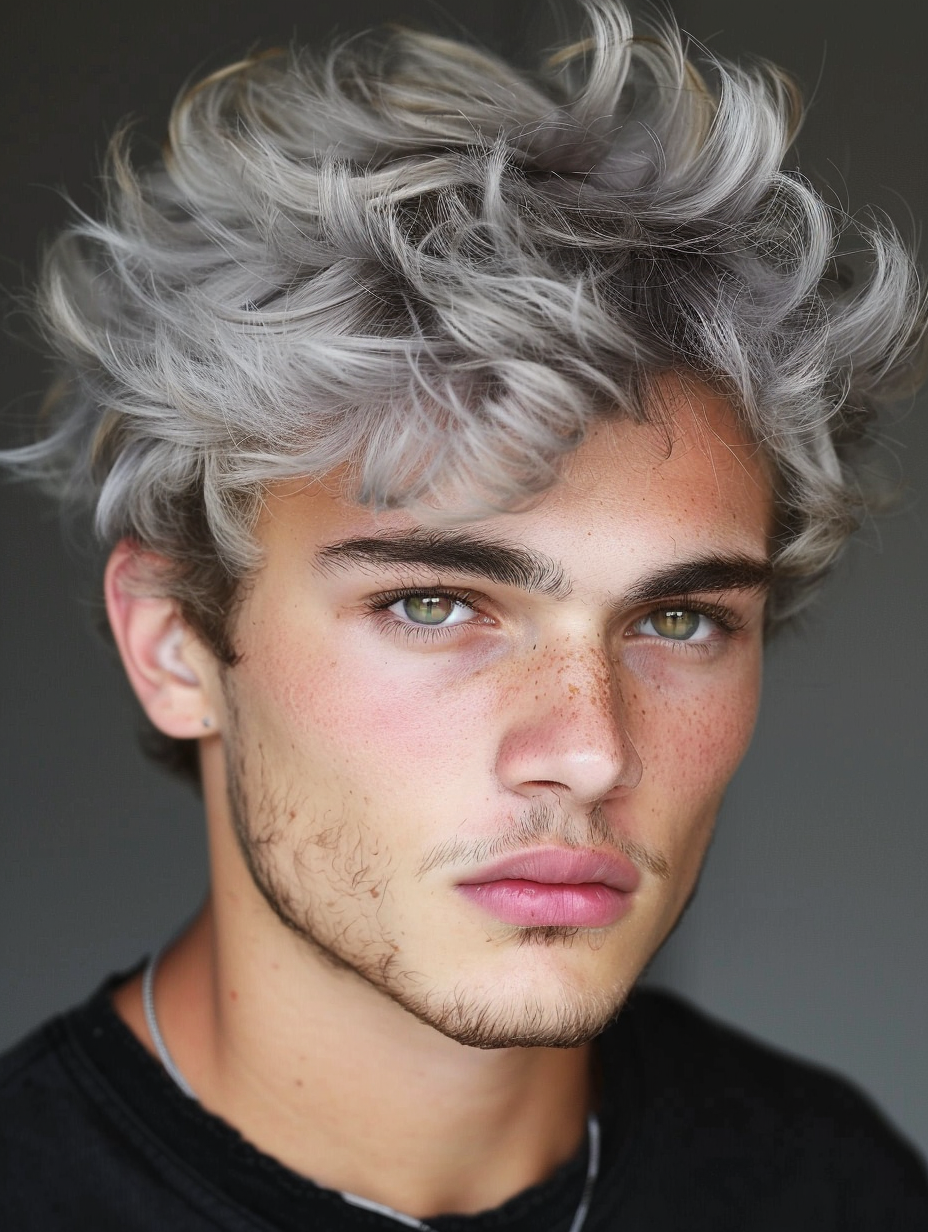 Exploring 33 Diverse White Hair Color for Men Ideas Across Silver and ...