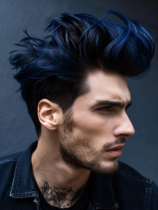 Discover 28 Bold Mens hair color blue Ideas from Sky Highlights to ...