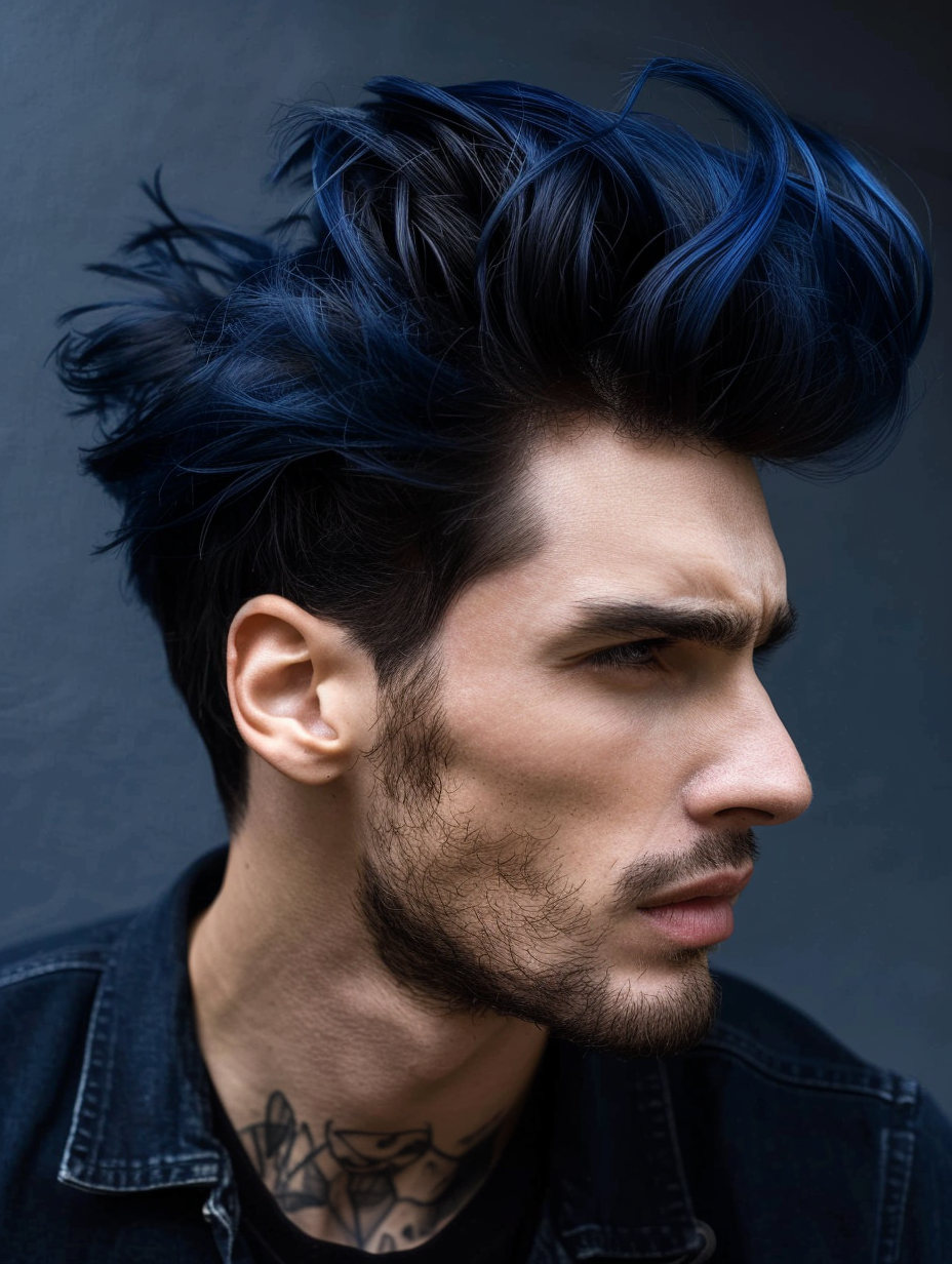 Discover 28 Bold Mens hair color blue Ideas from Sky Highlights to ...