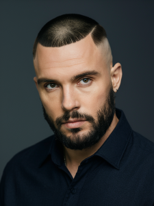 Buzz Cut with Line Up 26 Creative Cut Ideas for Men with Fade Taper ...