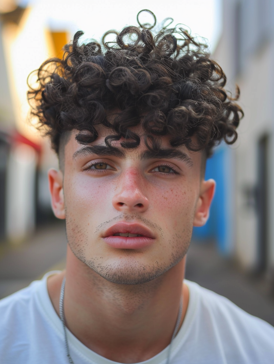 28 Textured Fringe Haircut Ideas for Men Straight Hair Men Curly Men ...