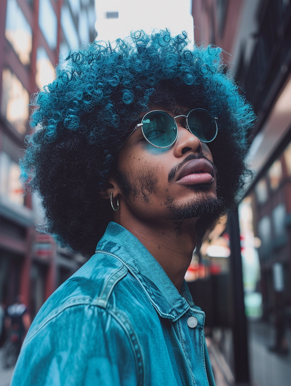 Discover 28 Bold Mens hair color blue Ideas from Sky Highlights to ...