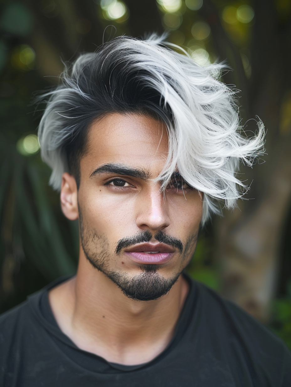 Exploring 33 Diverse White Hair Color for Men Ideas Across Silver and ...