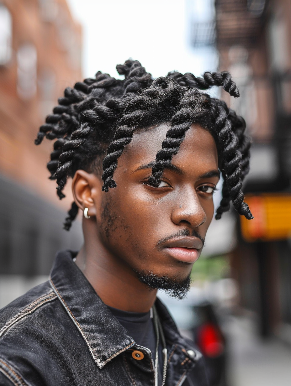 Discover 30 Diverse Twist Hair Men Styles for All Events: Curly, Fade ...