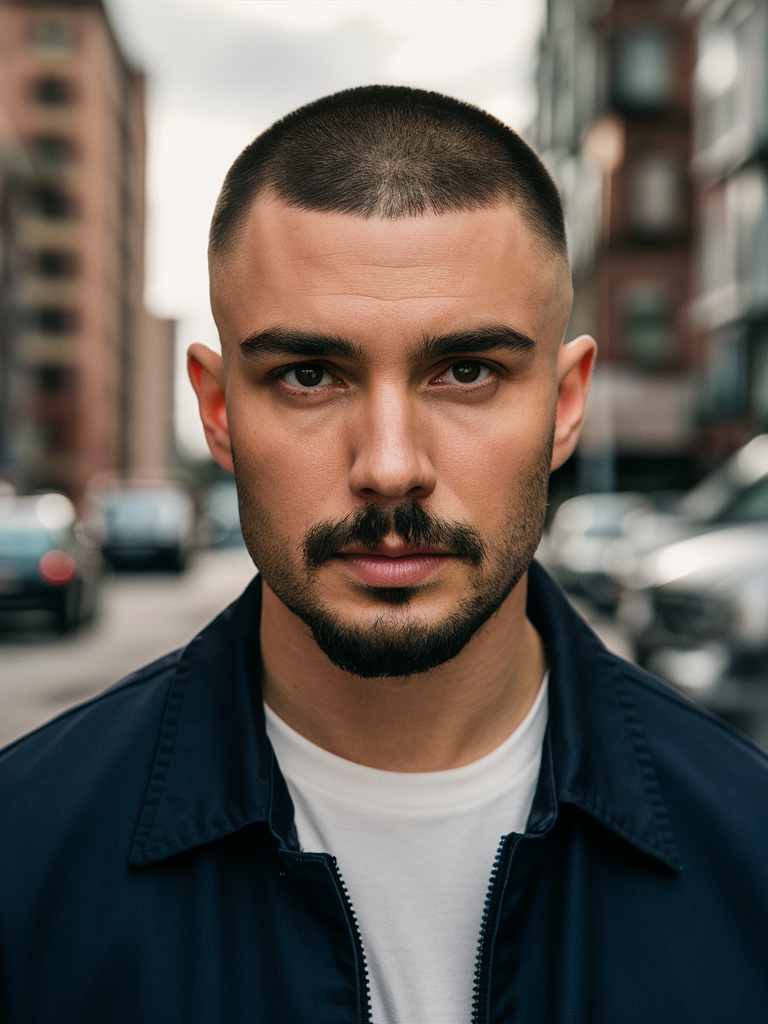 Buzz Cut with Line Up 26 Creative Cut Ideas for Men with Fade Taper ...