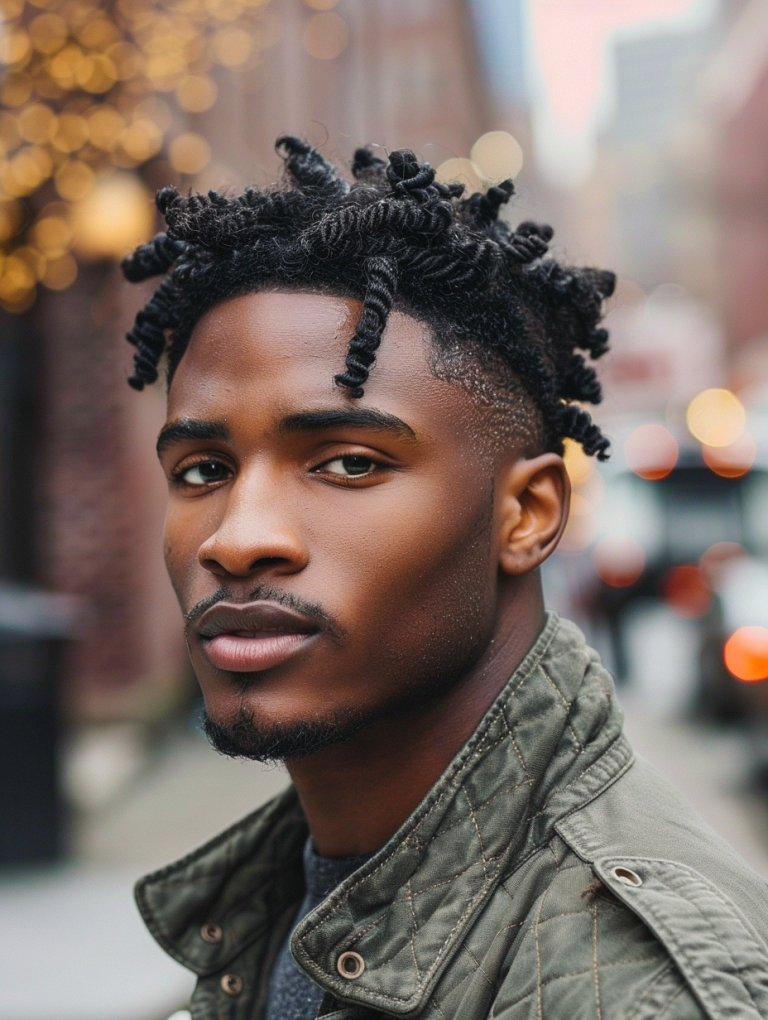 Discover 30 Diverse Twist Hair Men Styles for All Events: Curly, Fade ...