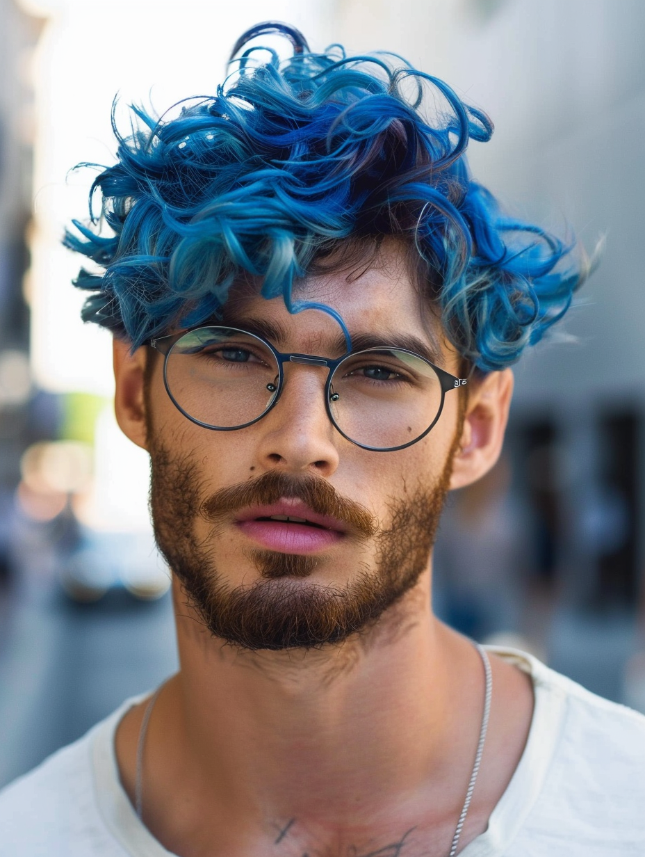 Discover 28 Bold Mens hair color blue Ideas from Sky Highlights to ...
