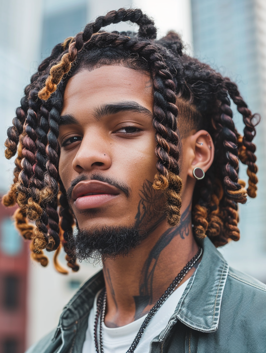 Discover 30 Diverse Twist Hair Men Styles for All Events: Curly, Fade ...