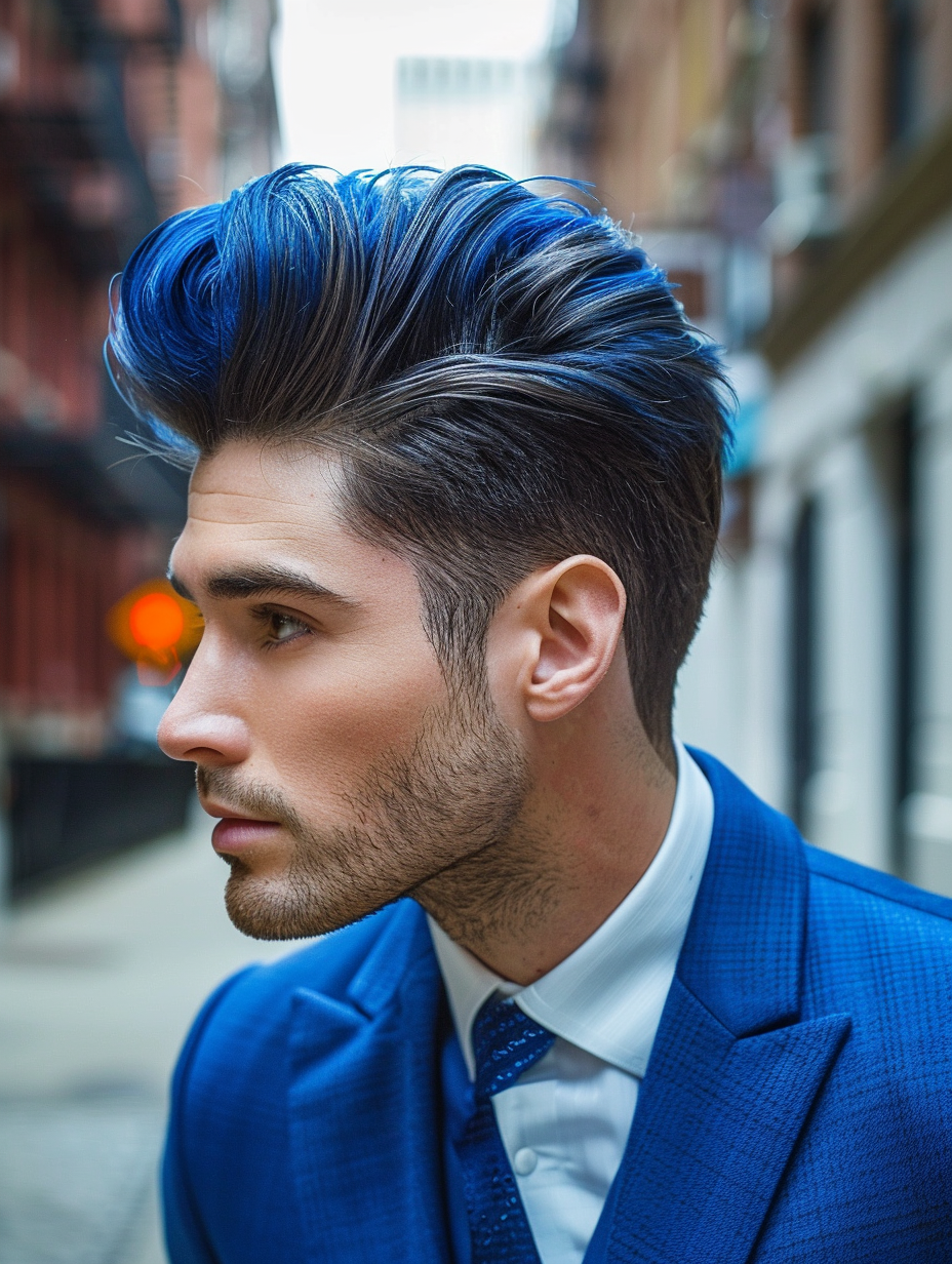 Discover 28 Bold Mens hair color blue Ideas from Sky Highlights to ...