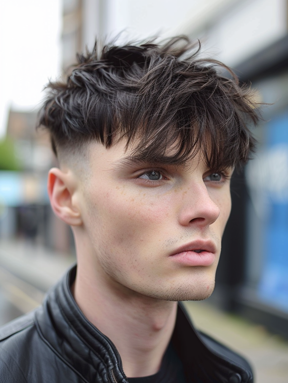 28 Textured Fringe Haircut Ideas for Men Straight Hair Men Curly Men ...