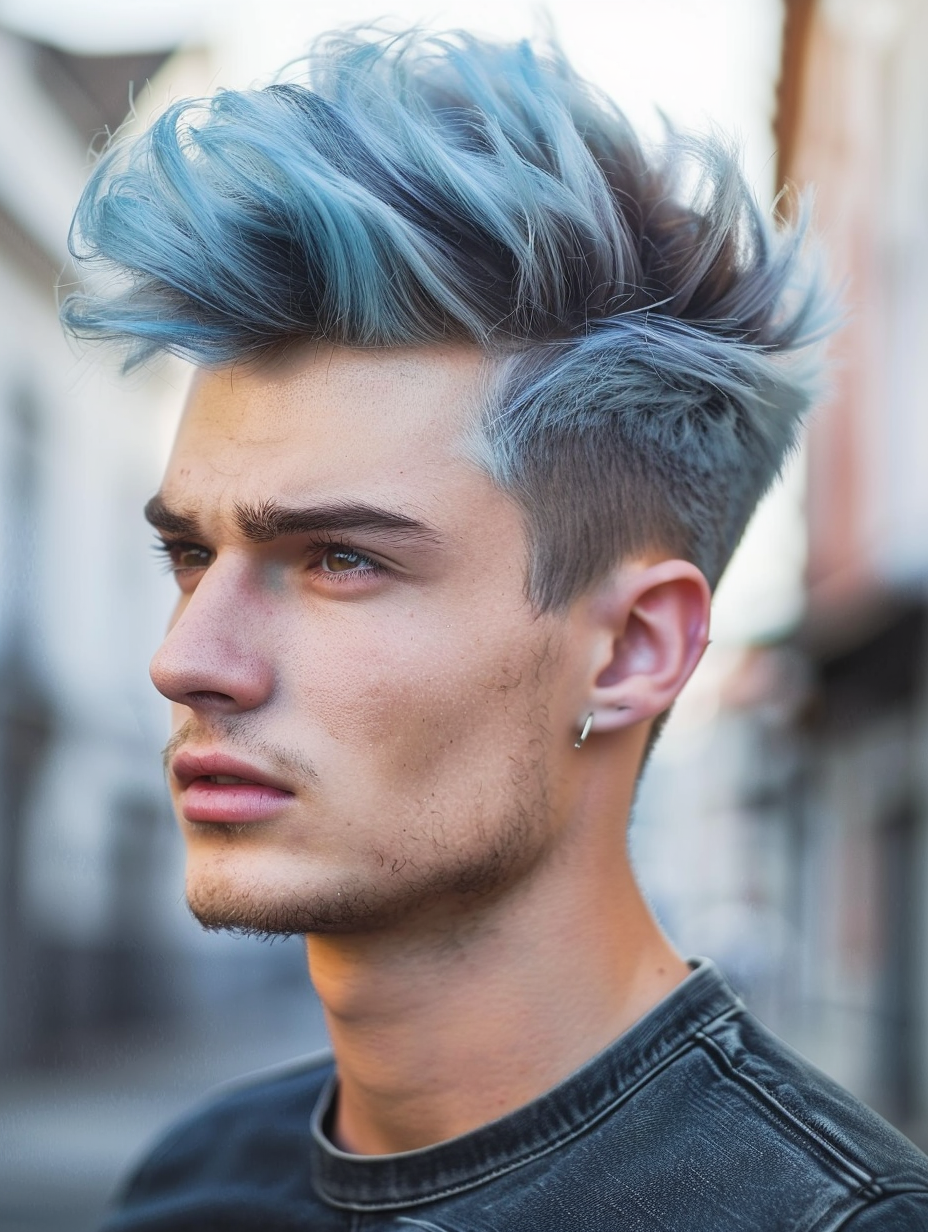 Discover 28 Bold Mens hair color blue Ideas from Sky Highlights to ...