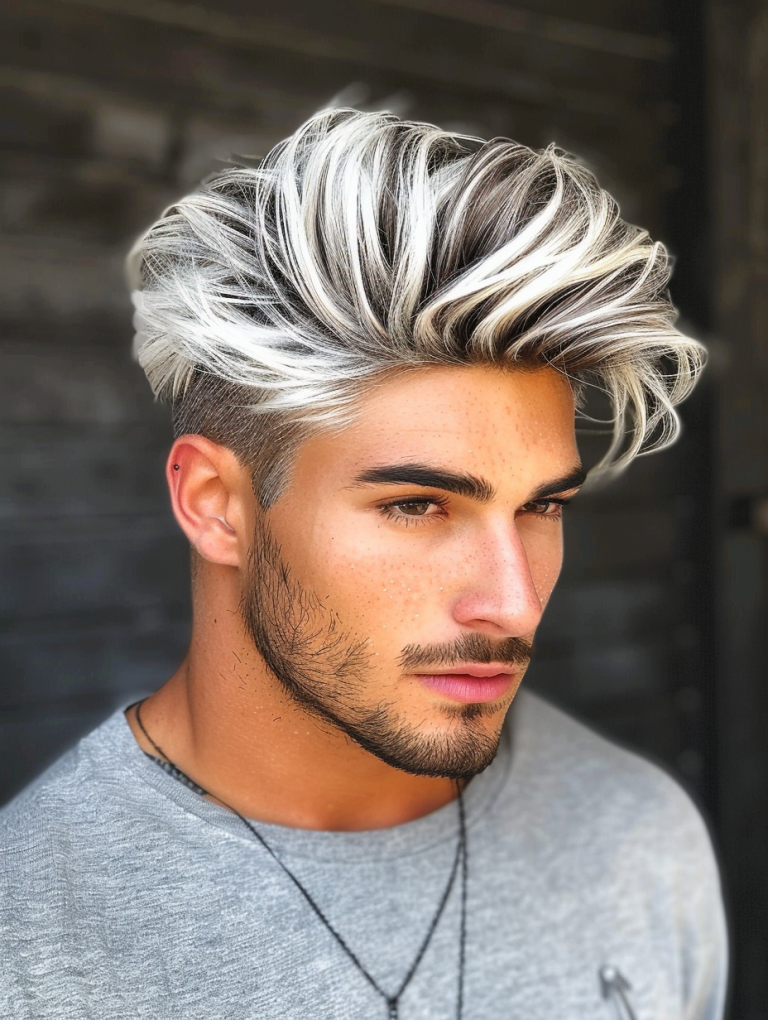 Exploring 33 Diverse White Hair Color for Men Ideas Across Silver and ...
