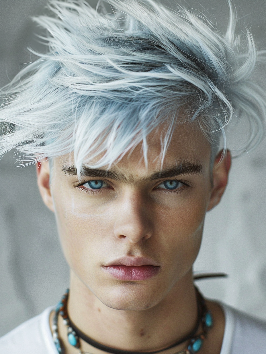 Exploring 33 Diverse White Hair Color for Men Ideas Across Silver and ...