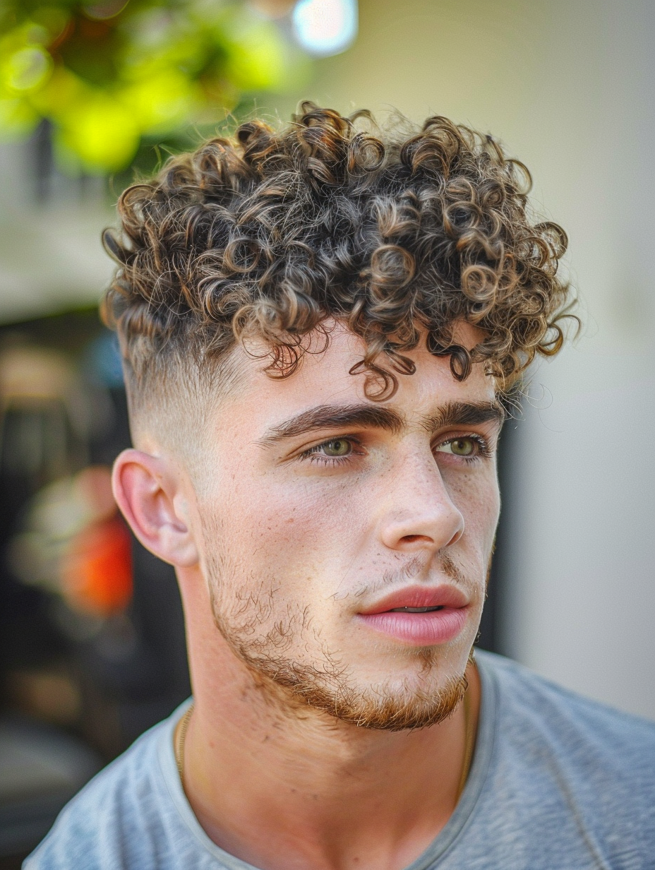 Discover 32 Unique Curly Top with Fade Hairstyles for Men: A Guide to ...