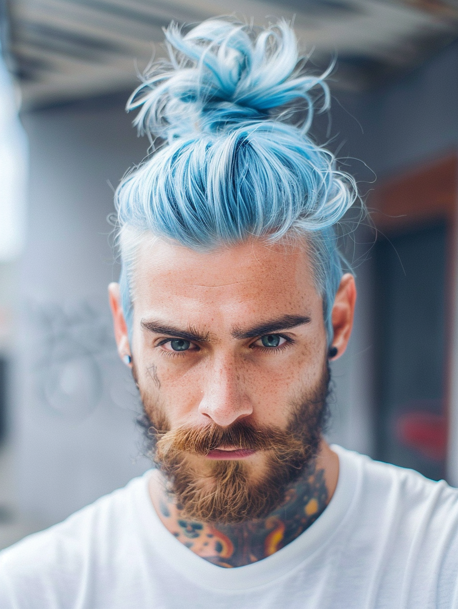 Discover 28 Bold Mens hair color blue Ideas from Sky Highlights to ...