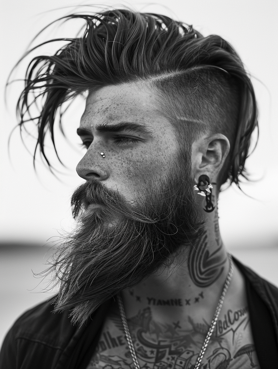 Unveiling 32 Trendsetting Shaved Sides with Long Top Haircut Styles for ...