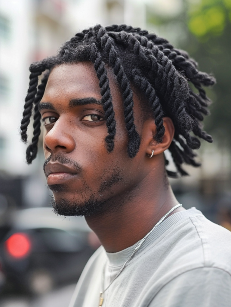 Discover 30 Diverse Twist Hair Men Styles for All Events: Curly, Fade ...