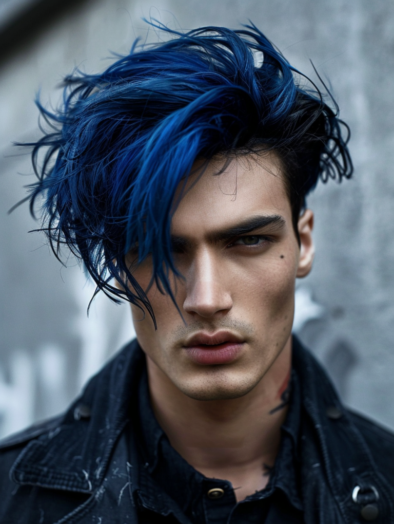 Discover 28 Bold Mens hair color blue Ideas from Sky Highlights to ...