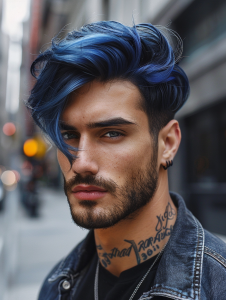 Discover 28 Bold Mens hair color blue Ideas from Sky Highlights to ...