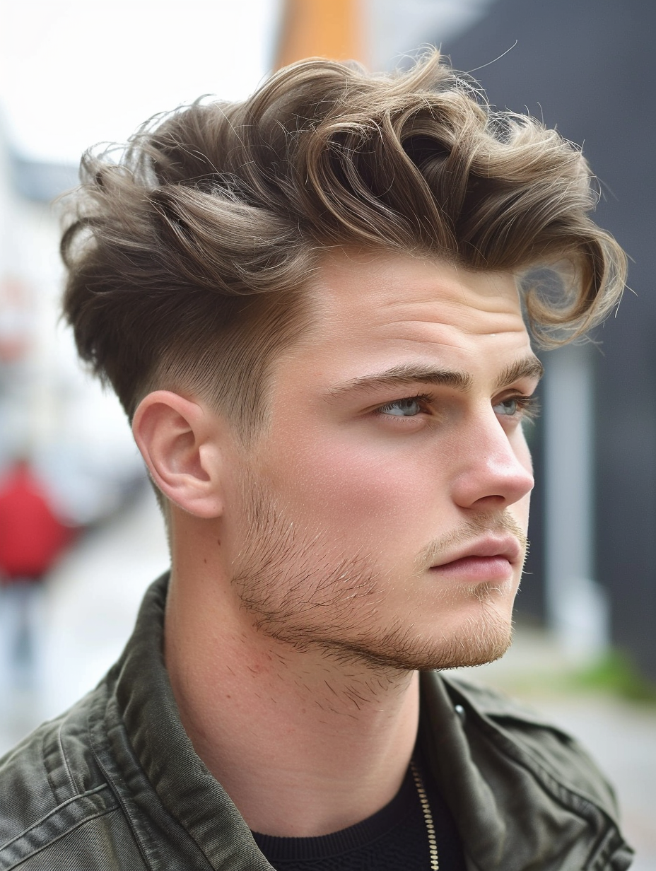 28 Textured Fringe Haircut Ideas for Men Straight Hair Men Curly Men ...