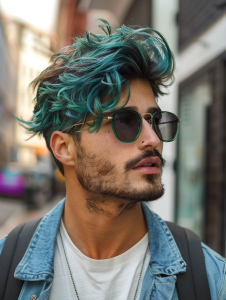 Discover 28 Bold Mens hair color blue Ideas from Sky Highlights to ...