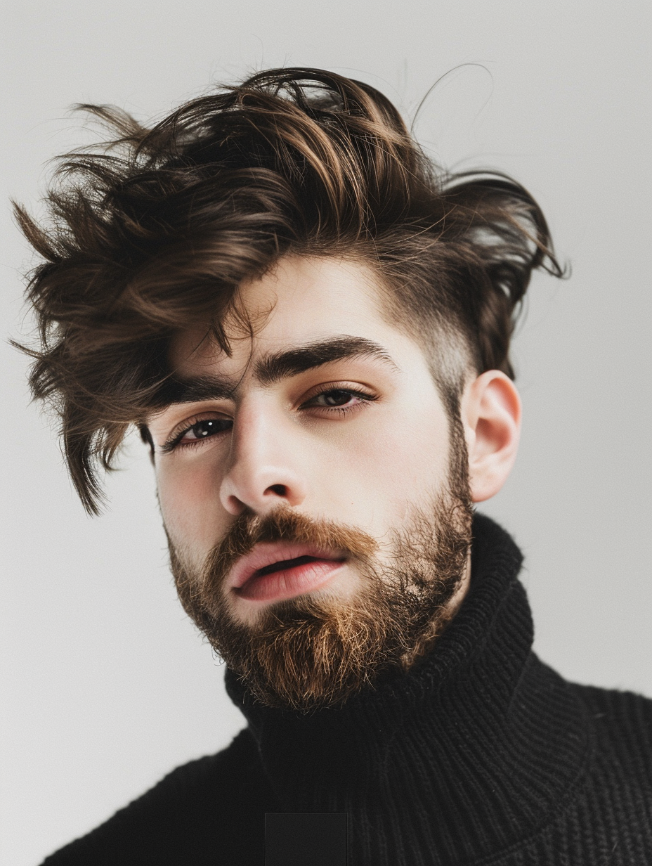 Unveiling 32 Trendsetting Shaved Sides with Long Top Haircut Styles for ...