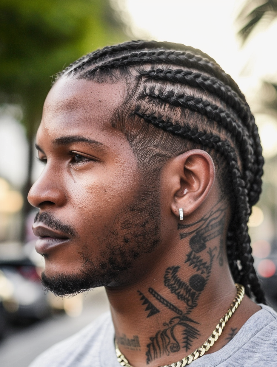 Explore 29 Diverse and Creative Black Men Cornrows Styles for All ...