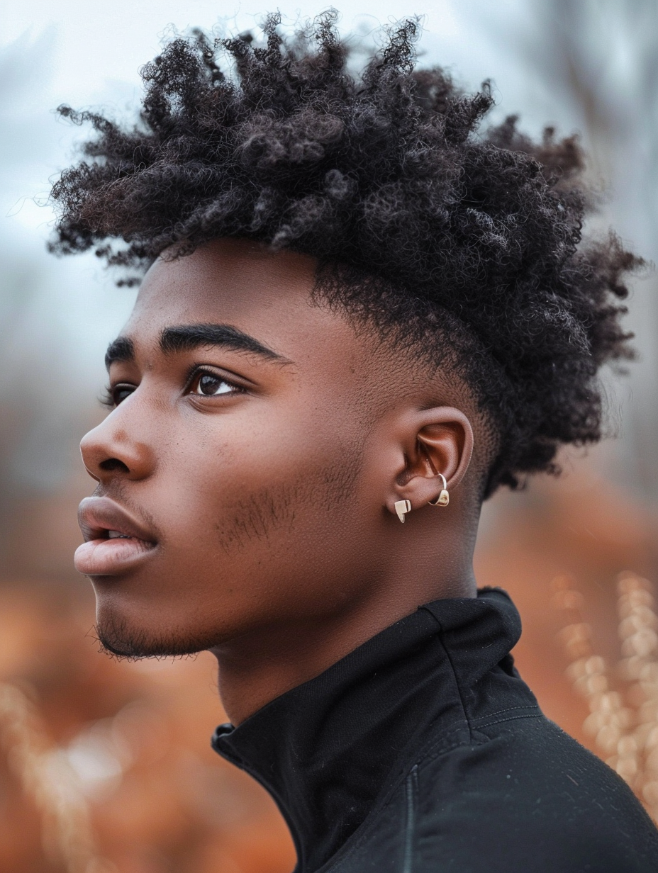 Unveiling 31 Curly Afro Fade Ideas for Men Seeking New Vibrant and ...