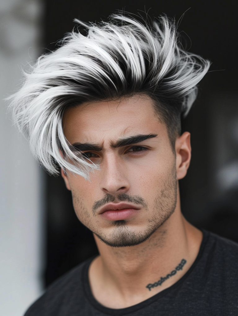 Exploring 33 Diverse White Hair Color for Men Ideas Across Silver and ...