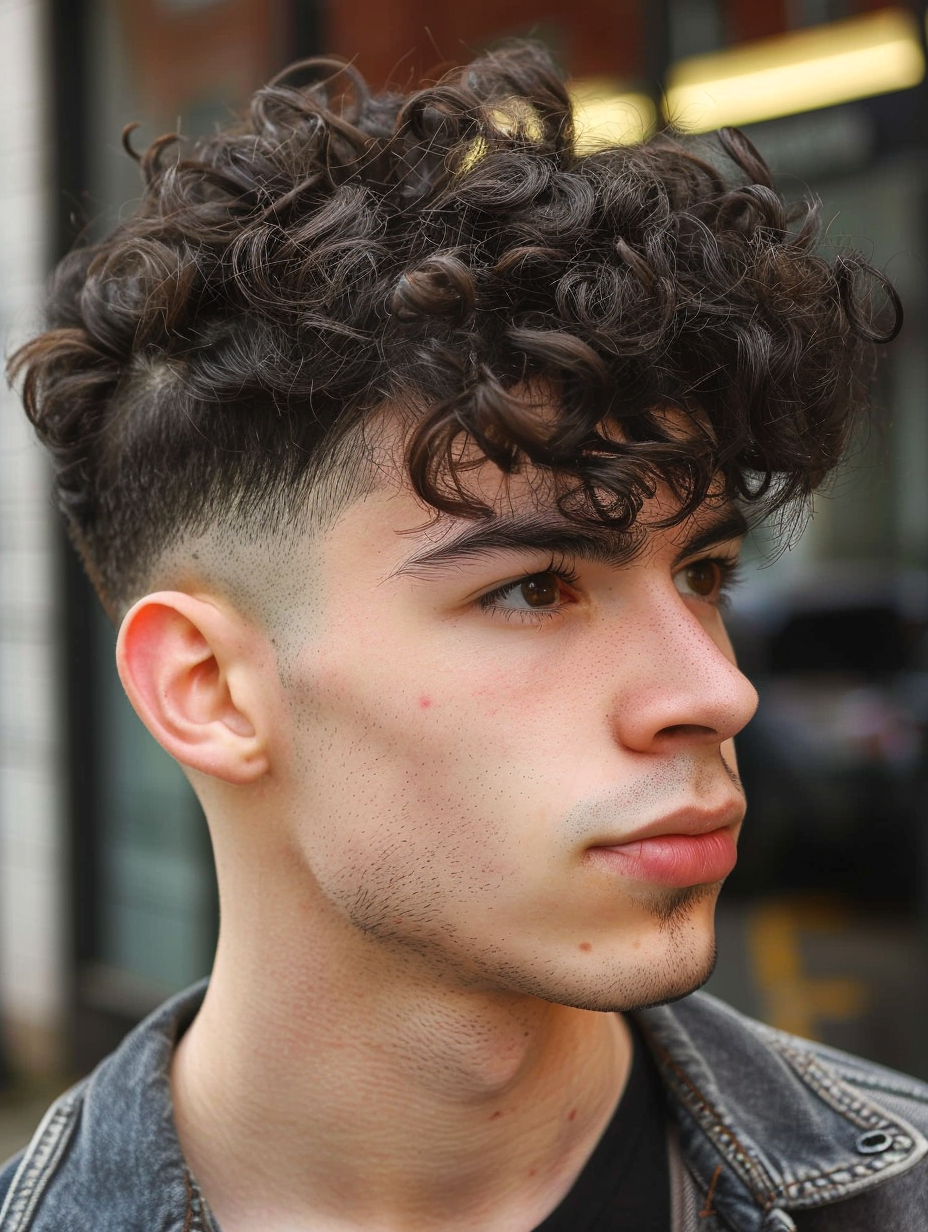 Discover 32 Unique Curly Top with Fade Hairstyles for Men: A Guide to ...