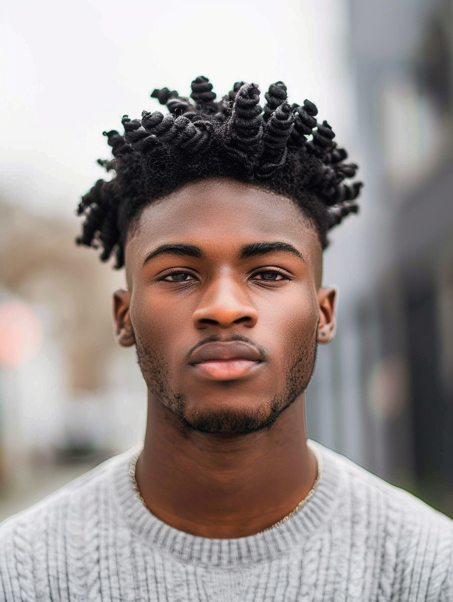 Discover 30 Diverse Twist Hair Men Styles for All Events: Curly, Fade ...