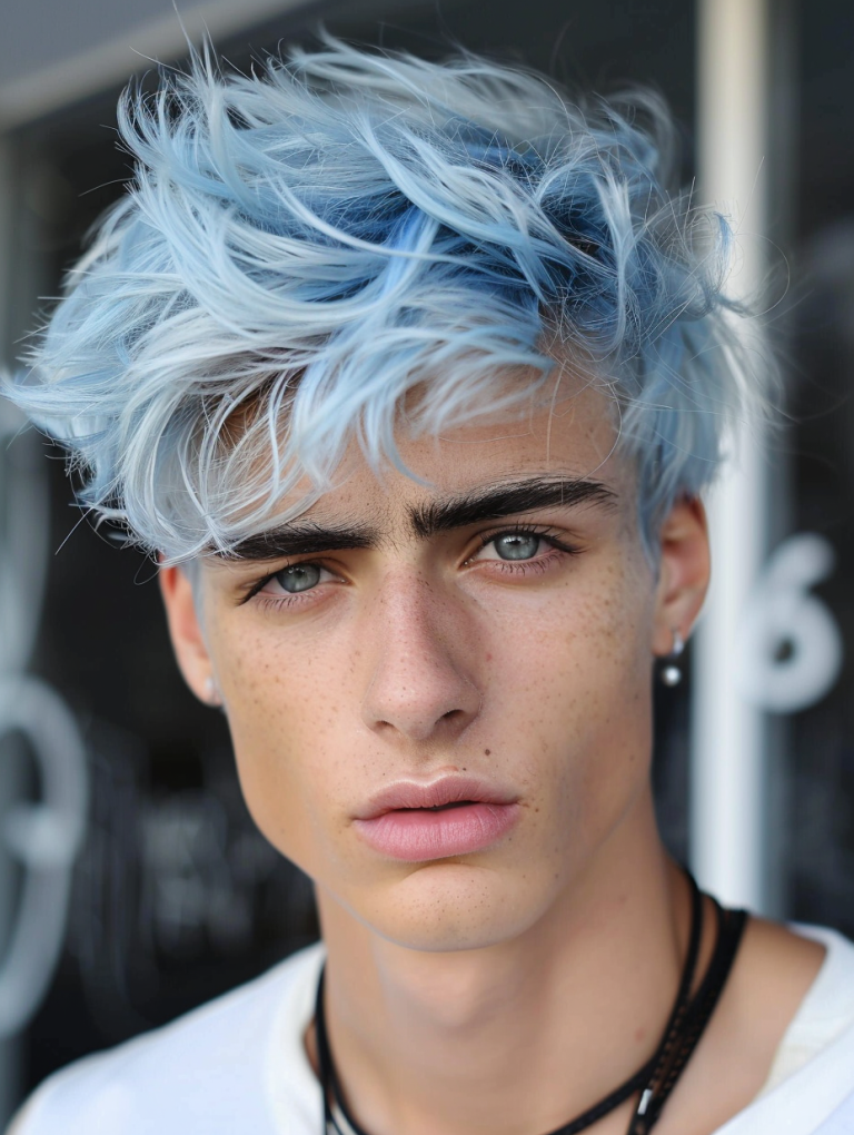 Discover 28 Bold Mens hair color blue Ideas from Sky Highlights to ...