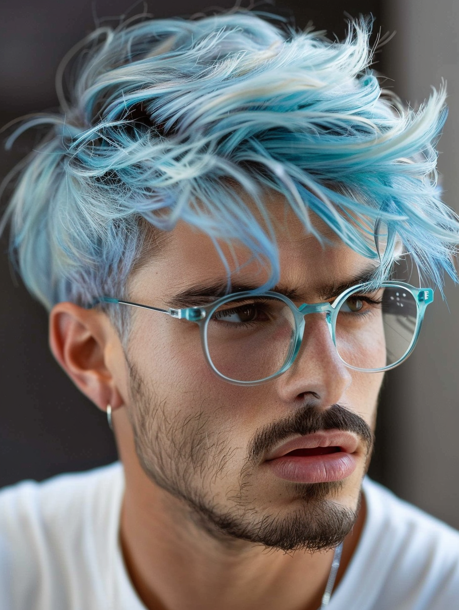 Discover 28 Bold Mens hair color blue Ideas from Sky Highlights to ...