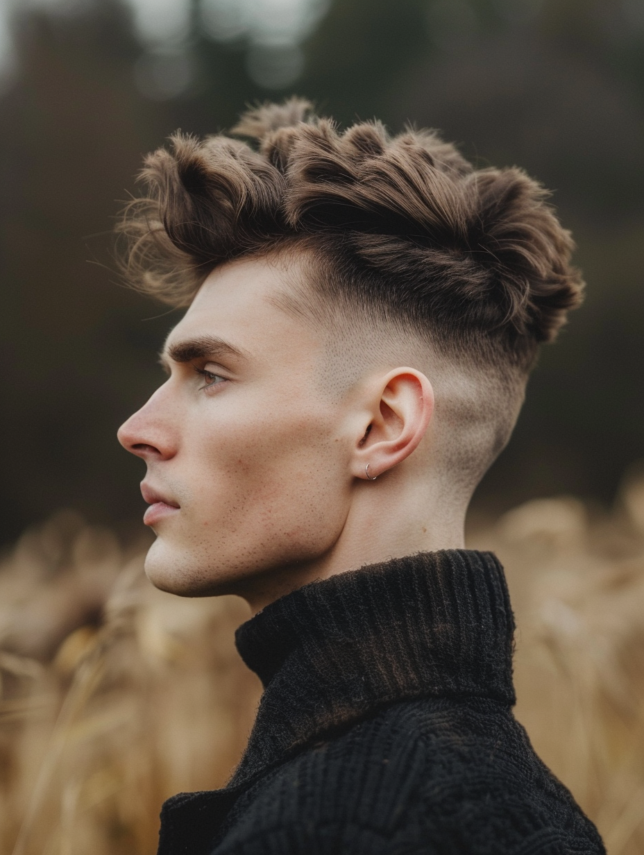 Unveiling 32 Trendsetting Shaved Sides with Long Top Haircut Styles for ...