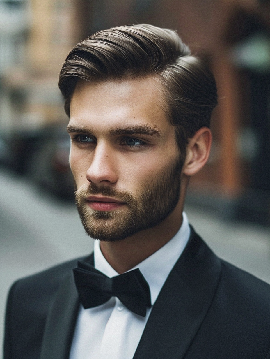 Discover 32 Unique Slicked Back Taper Fade Styles for Modern Mens Haircut Inspirations