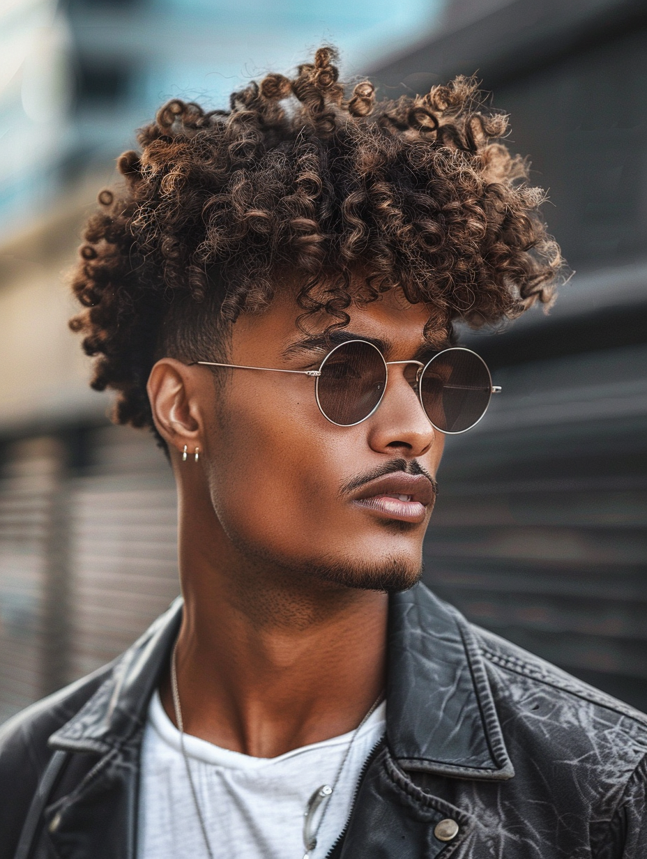 Unveiling 31 Curly Afro Fade Ideas for Men Seeking New Vibrant and ...