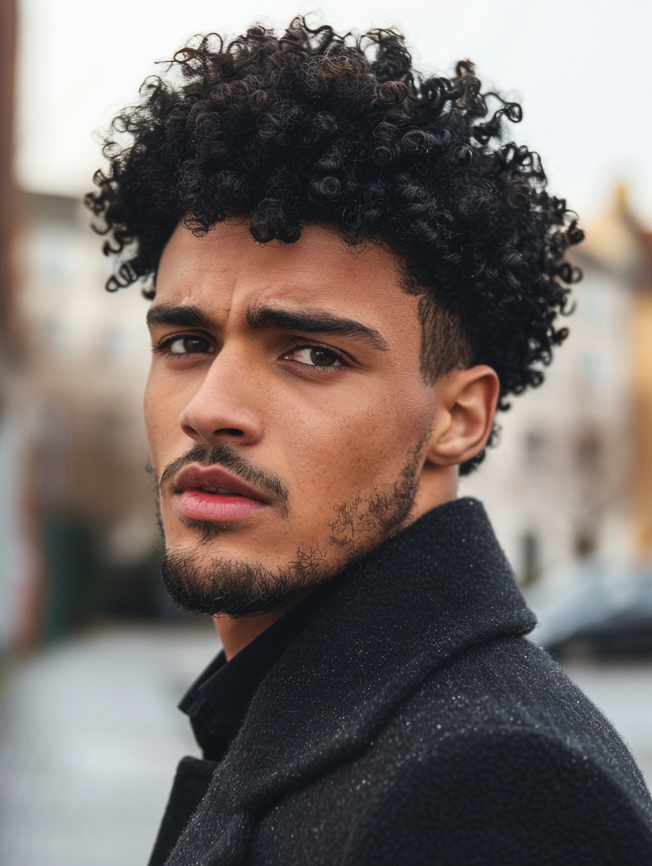 Unveiling 31 Curly Afro Fade Ideas for Men Seeking New Vibrant and ...
