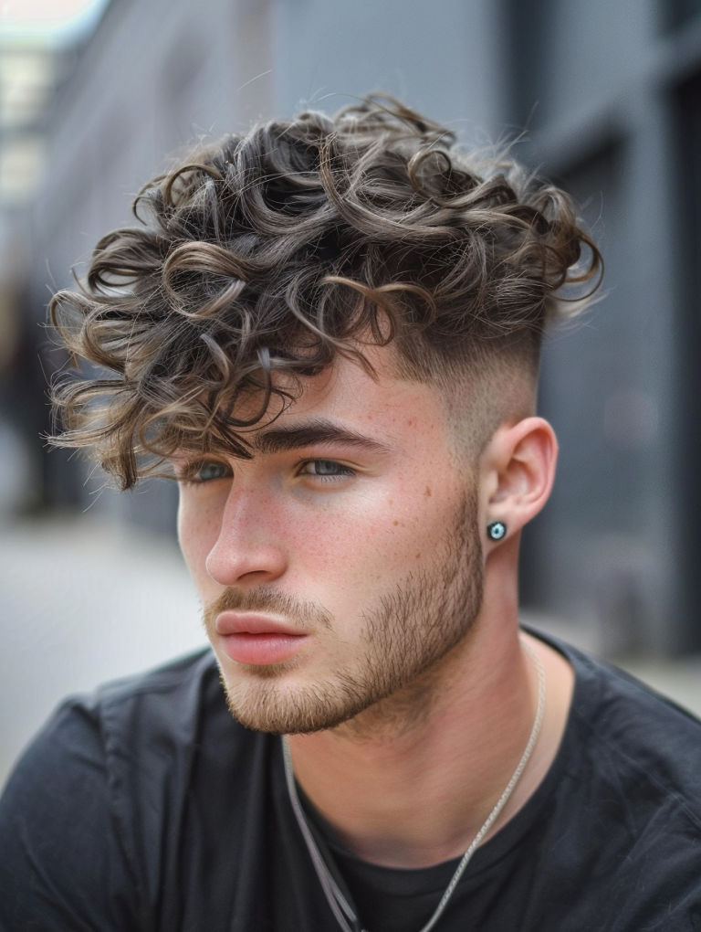 Discover 32 Unique Curly Top with Fade Hairstyles for Men: A Guide to ...