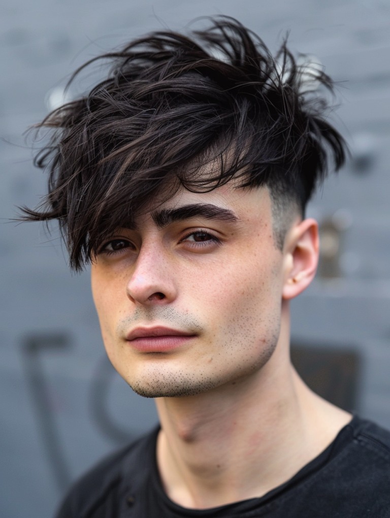 28 Textured Fringe Haircut Ideas for Men Straight Hair Men Curly Men ...
