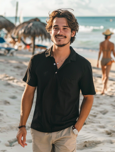 Discover 26 Stylish Ideas for Black Polo Outfit Men Ranging from Formal ...
