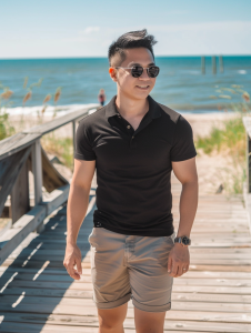 Discover 26 Stylish Ideas for Black Polo Outfit Men Ranging from Formal ...