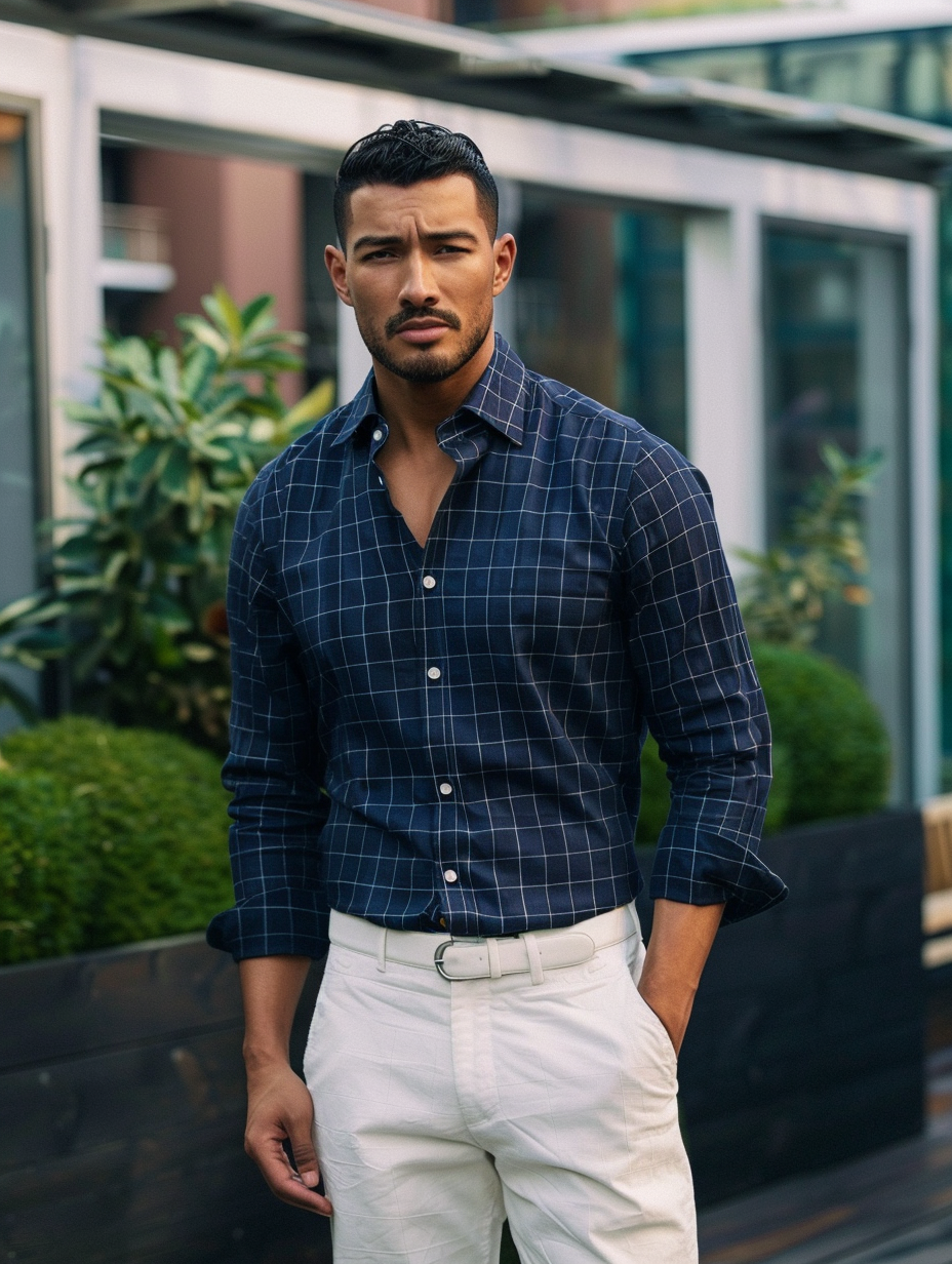 26 Trendy Checkered Shirt Outfit Mens Ideas for Every Season Blue Black ...