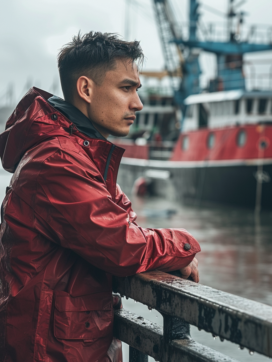 Explore 26 Stylish and Practical Rain Jacket Outfit for Men Ideas with Blue Black and Yellow ...