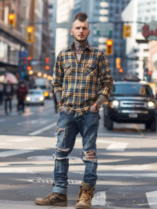 26 Grunge Outfits Men Ideas for 90s Aesthetic Punk Goth Vintage Rock ...