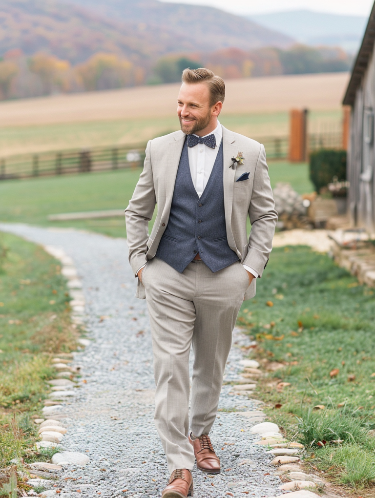 Discover 26 fall wedding outfits men love including guest casual semi ...