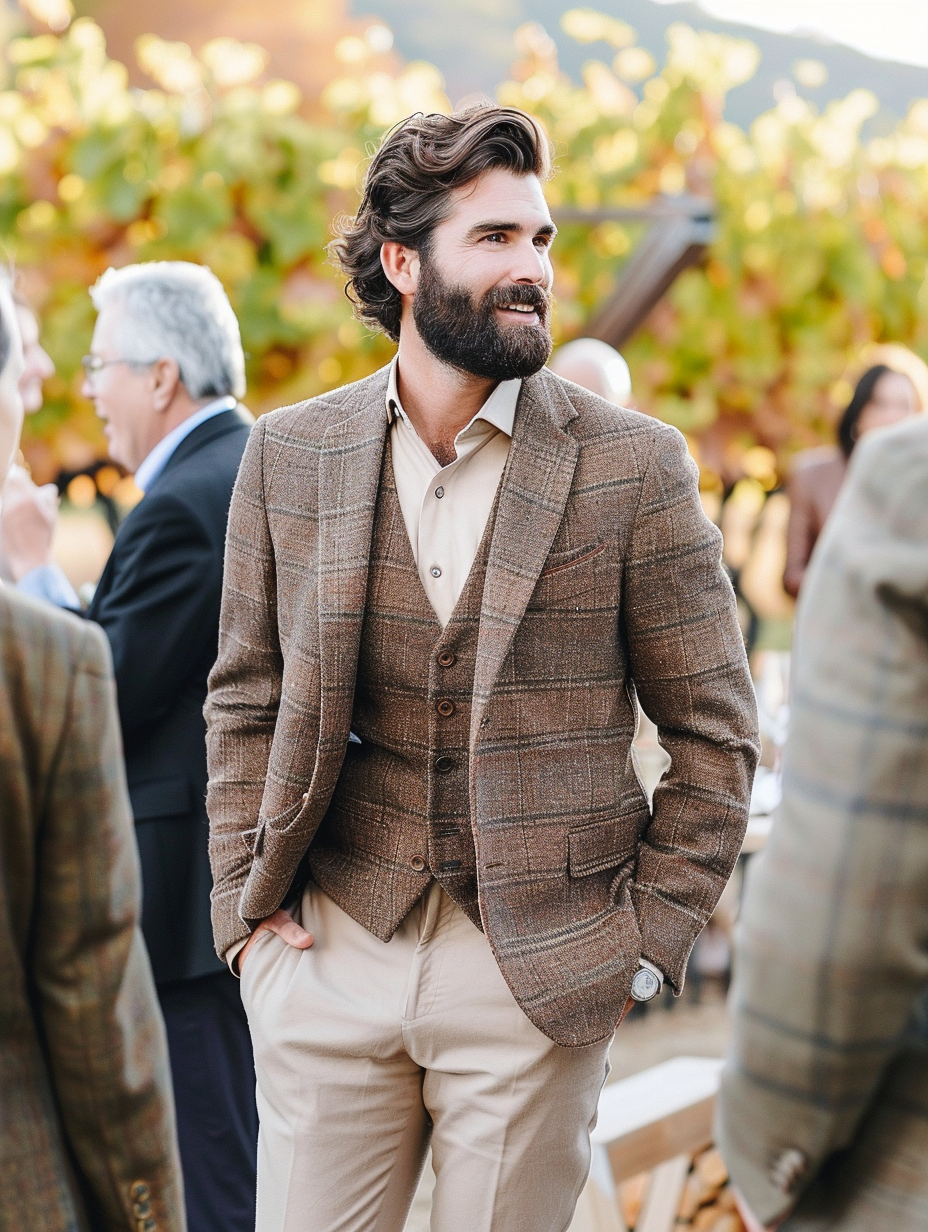 Discover 26 fall wedding outfits men love including guest casual semi ...