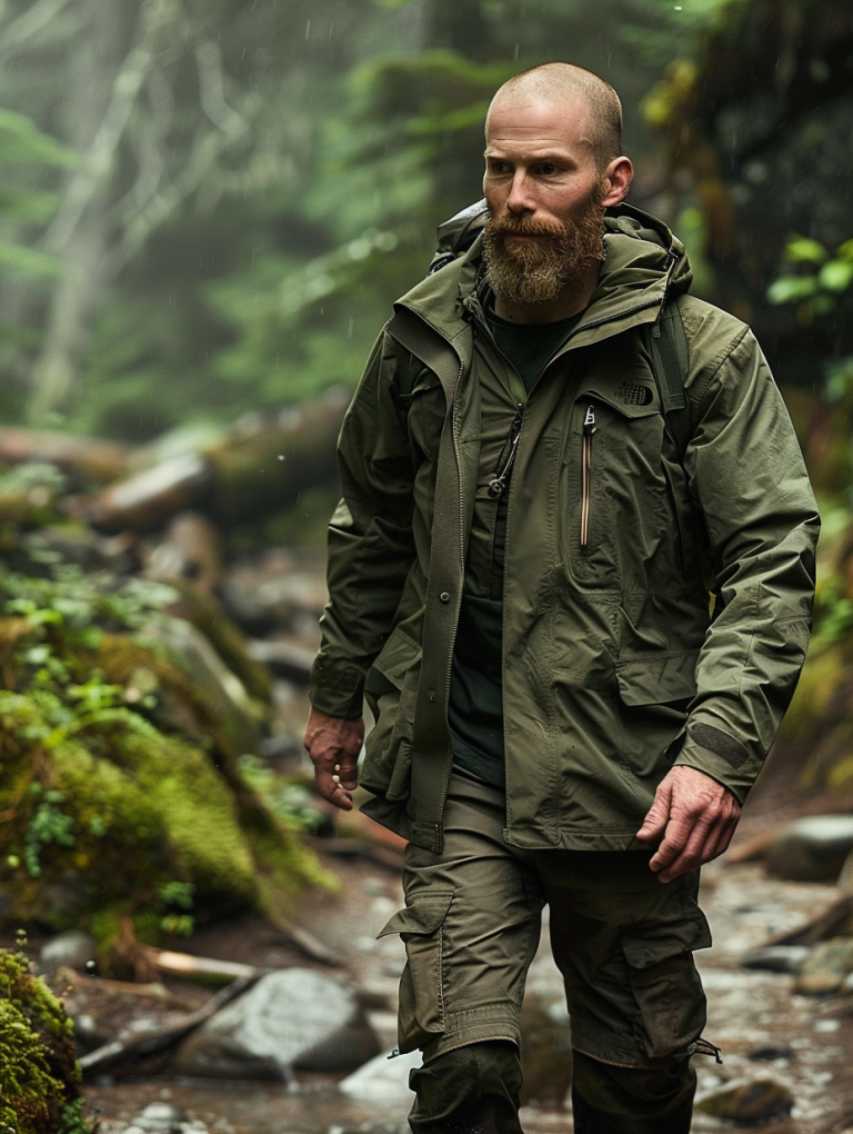 Explore 26 Stylish and Practical Rain Jacket Outfit for Men Ideas with ...
