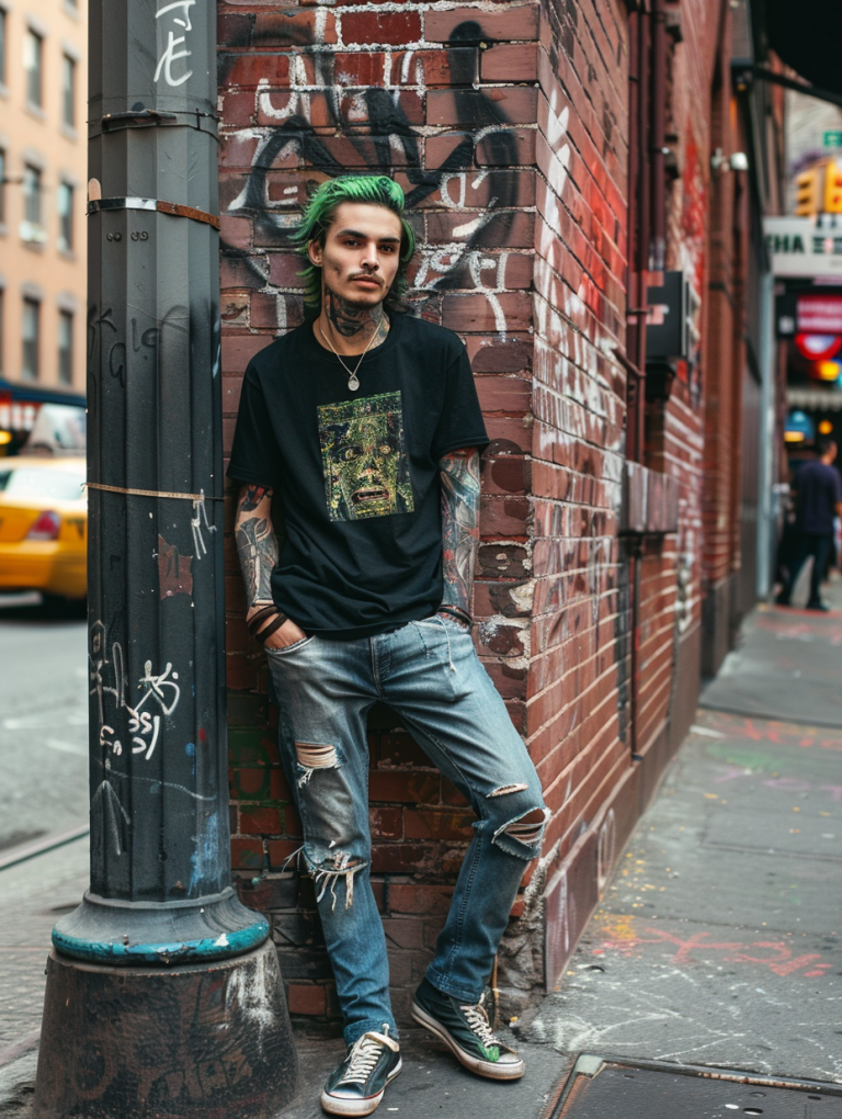 26 Grunge Outfits Men Ideas for 90s Aesthetic Punk Goth Vintage Rock ...